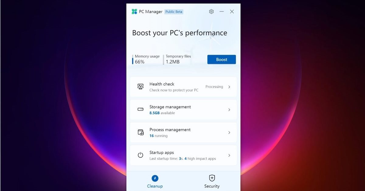 Microsoft выпустила PC Manager для повышения производительности операционной системы - Новости
